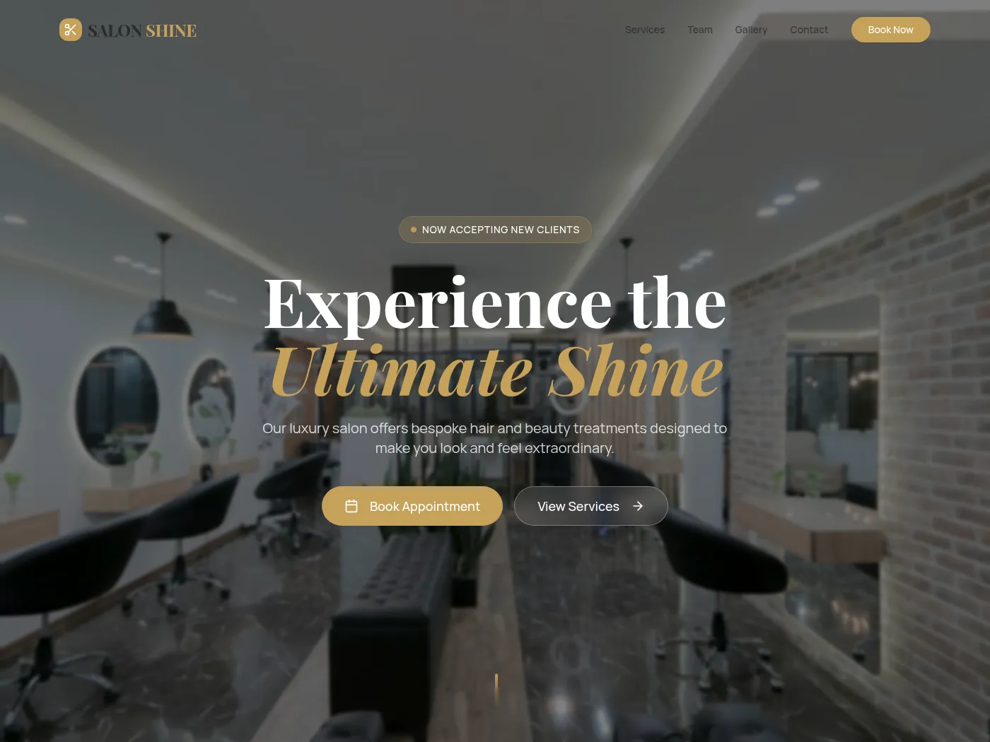 Salon Shine Website