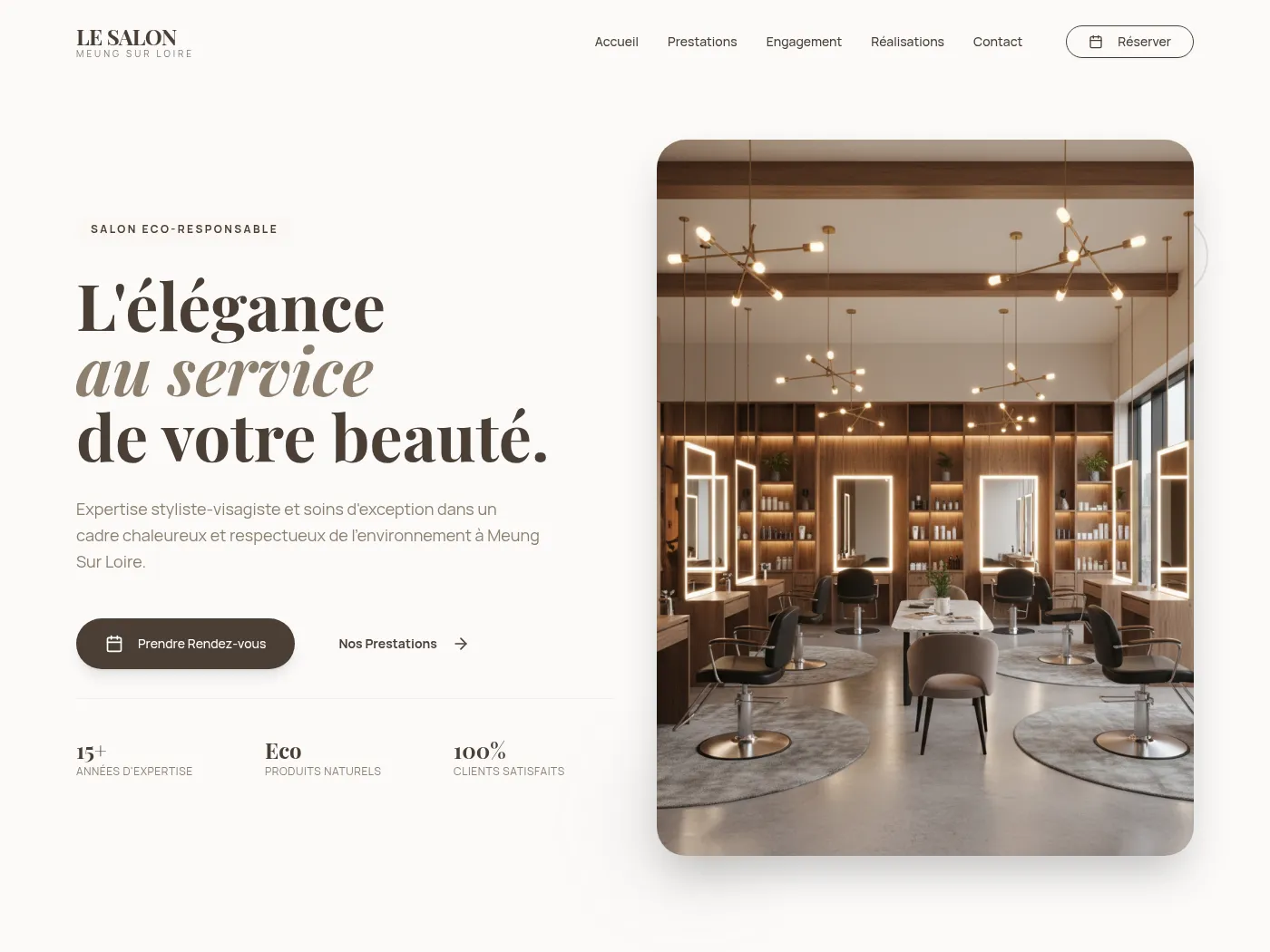 Chic Salon Landing