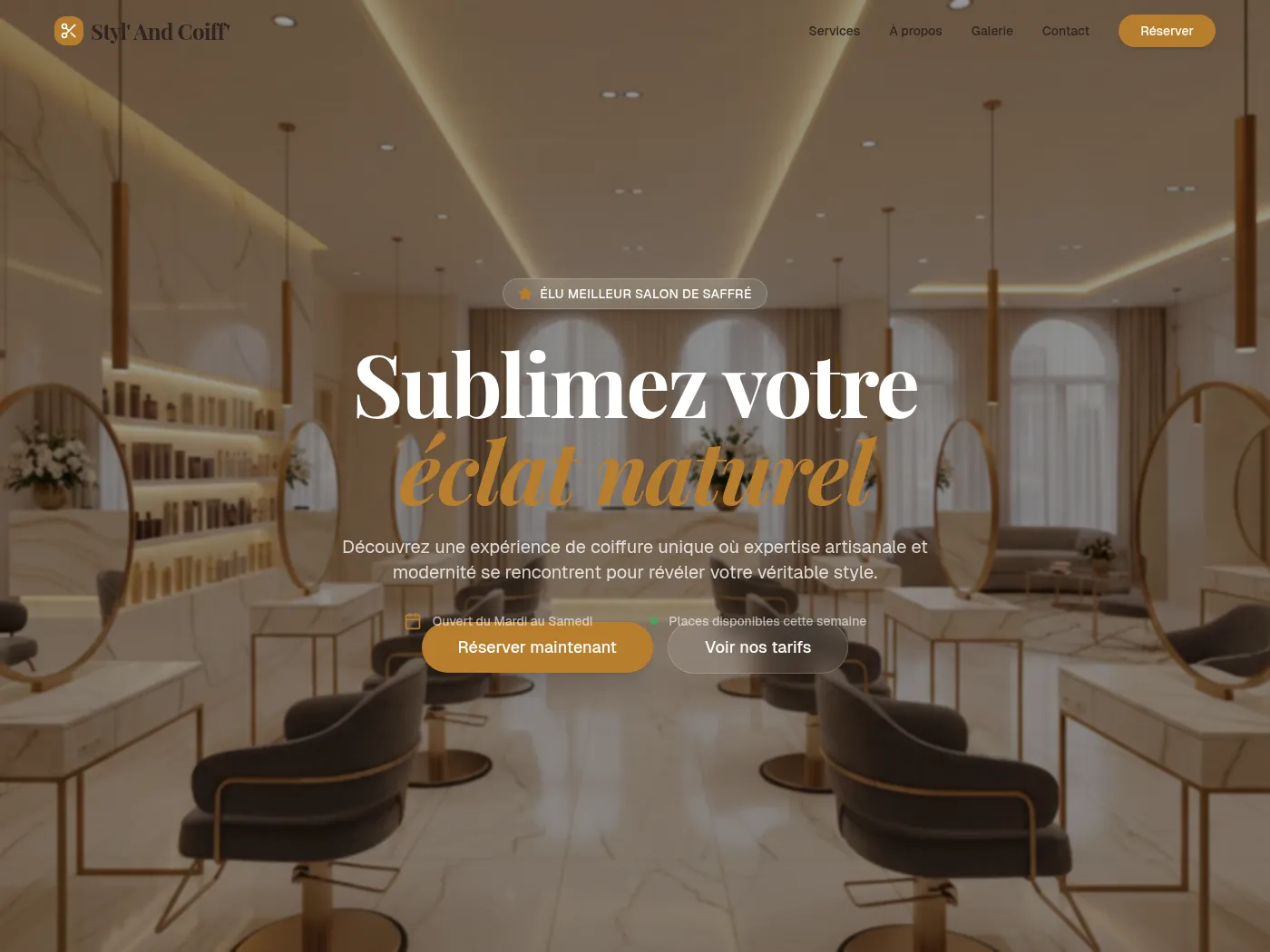 Salon Shine Vitrine