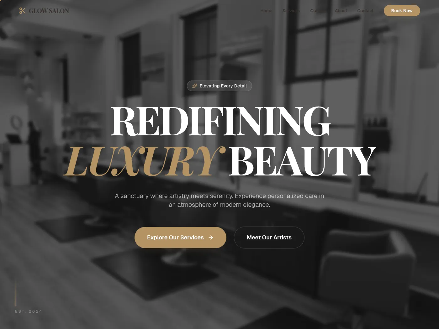 Glow Salon Website