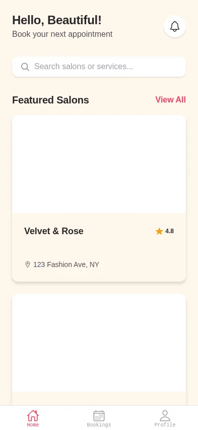 SalonBook Hybrid App