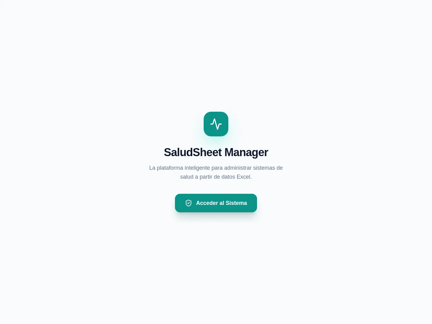 SaludSheet Manager