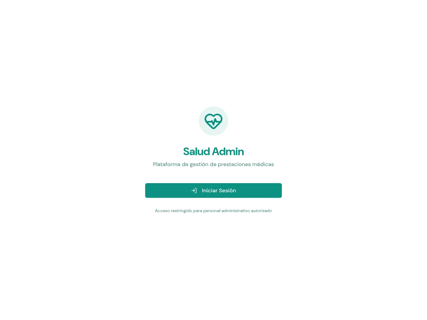 Salud Admin Platform