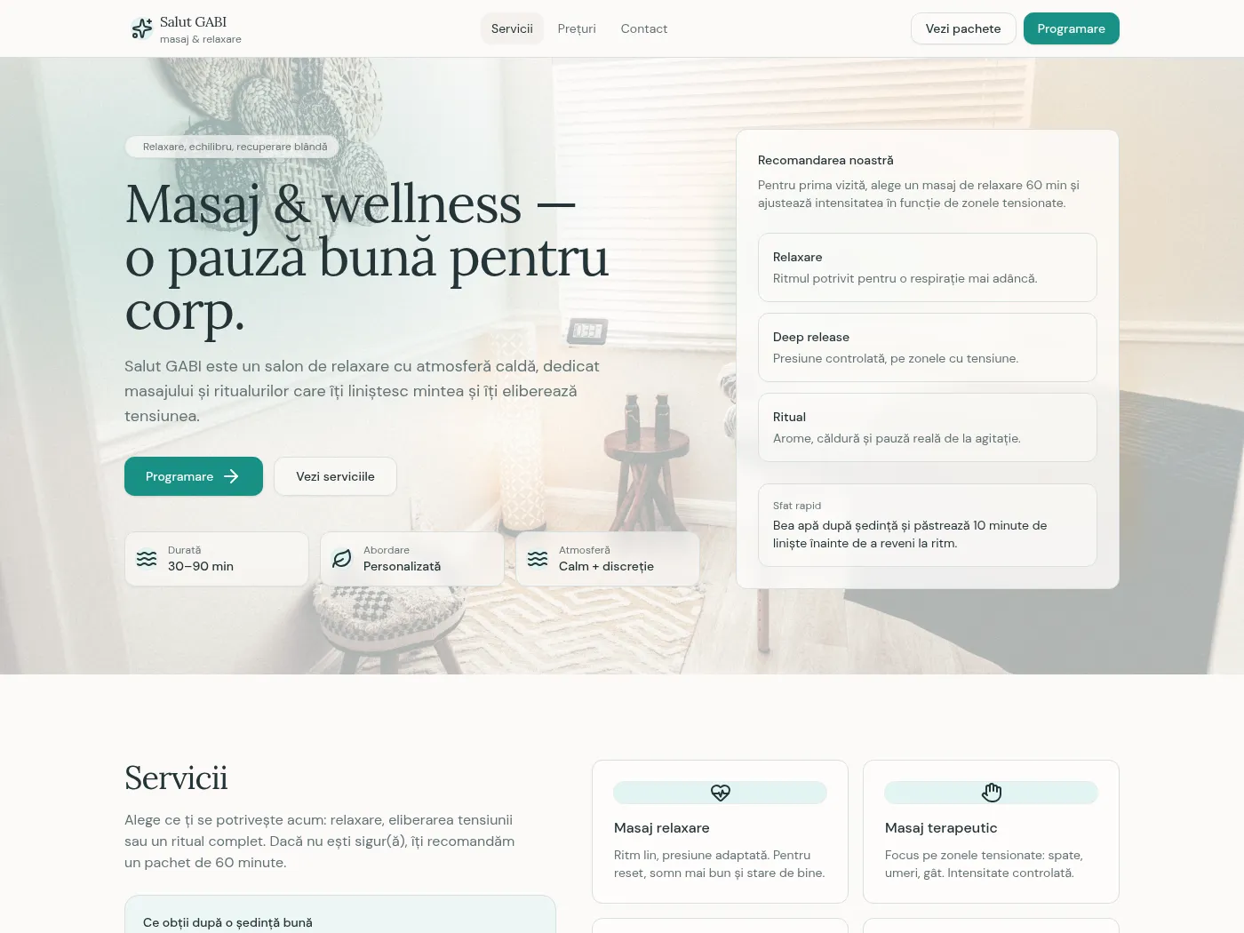 Salut GABI Spa Site