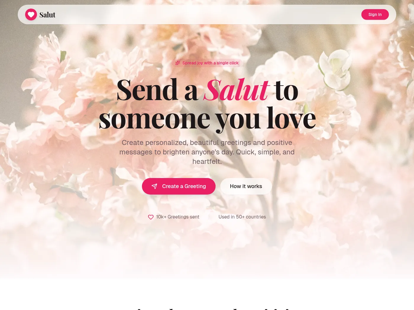 Salut Greeting App