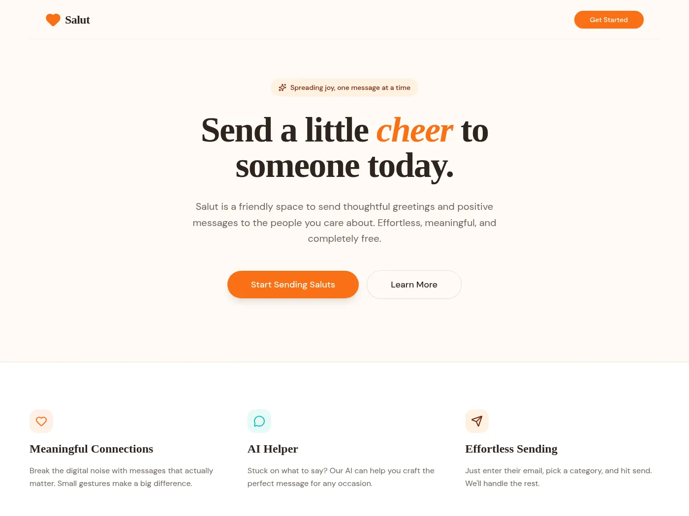 Salut Greeting App
