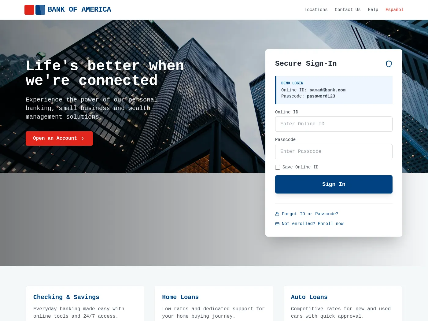 Samad Bank Dashboard