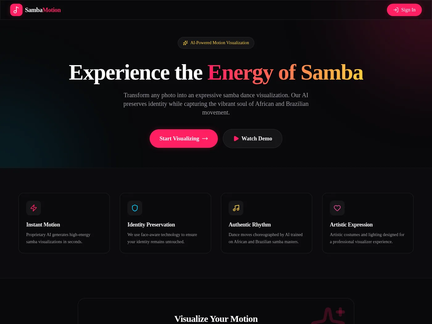 Samba Motion Visualizer