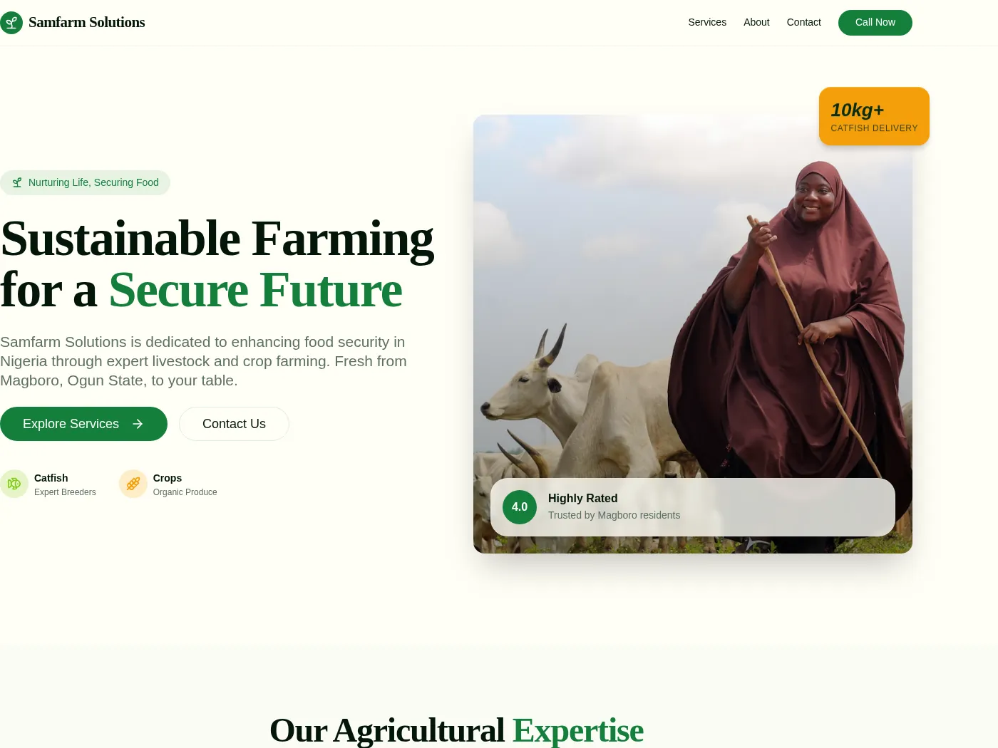 Samfarm Solutions Site