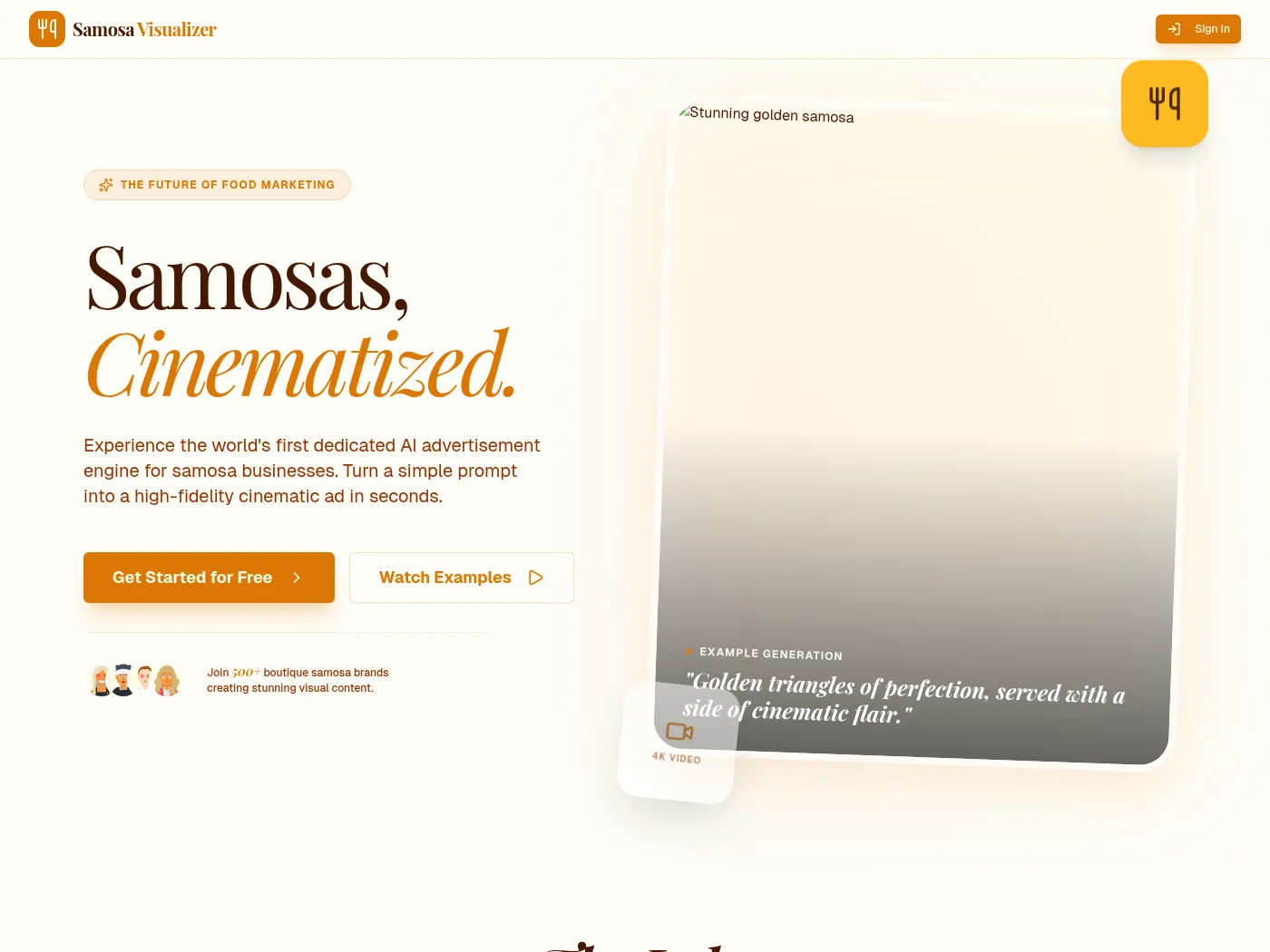 Samosa Ad Visualizer