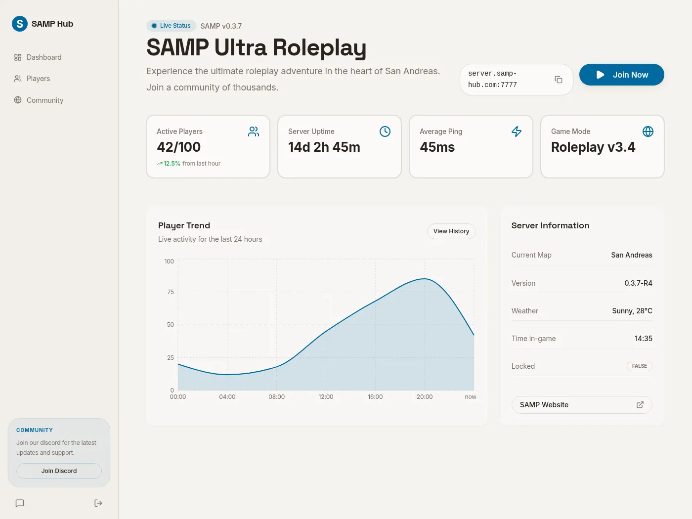 SAMP Server Hub