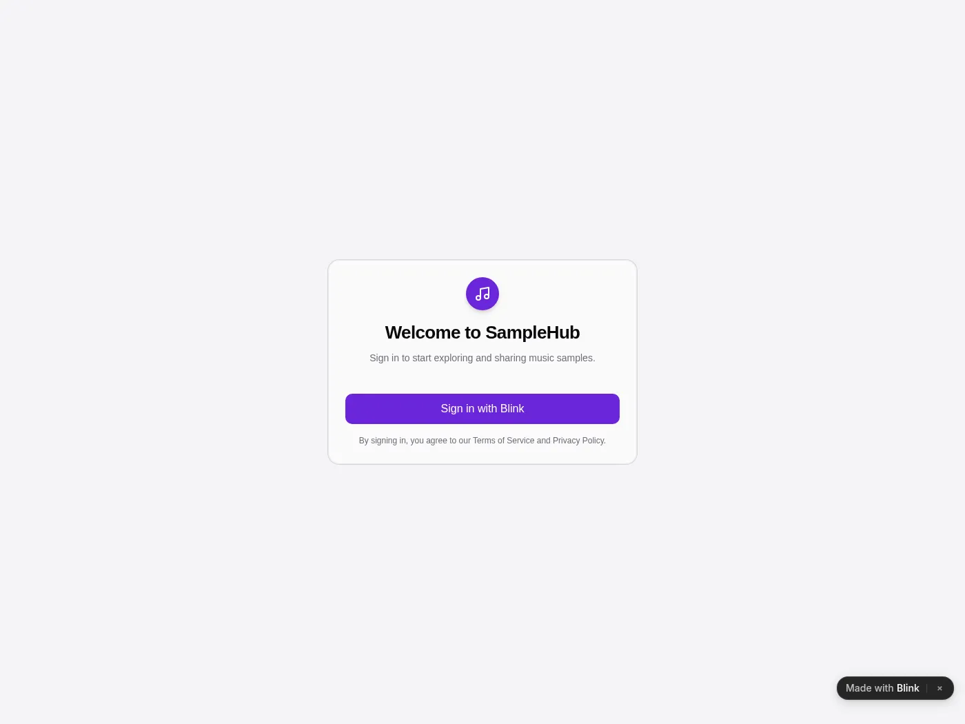 SampleHub Exchange