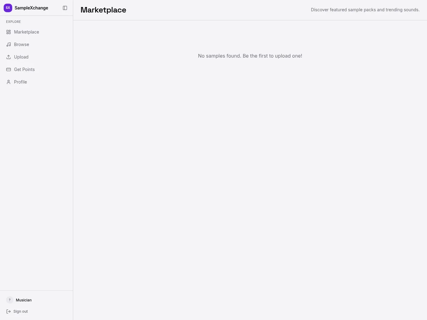 SampleXchange Marketplace