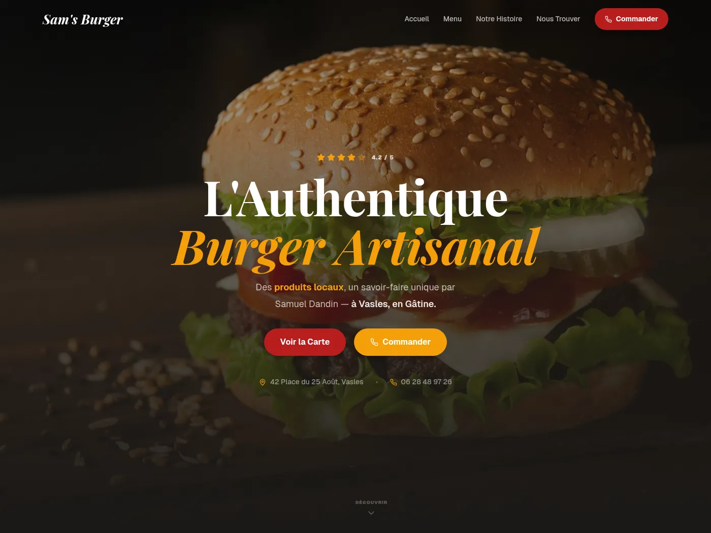 Sam's Burger Showcase