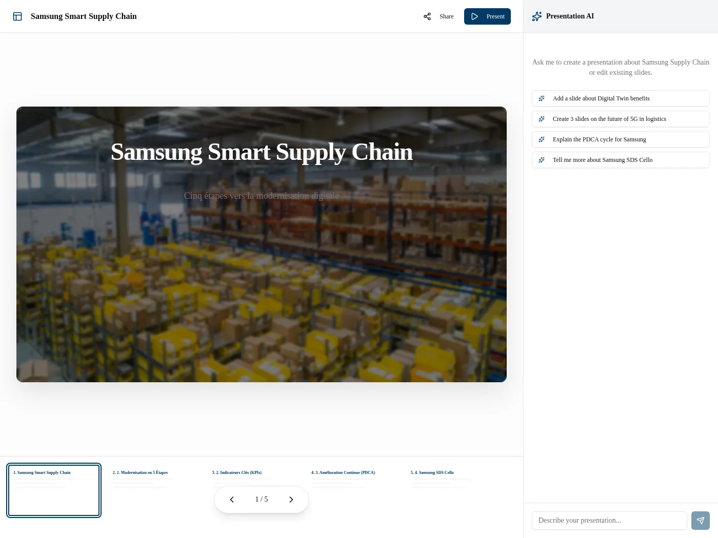Samsung Smart Supply Chain