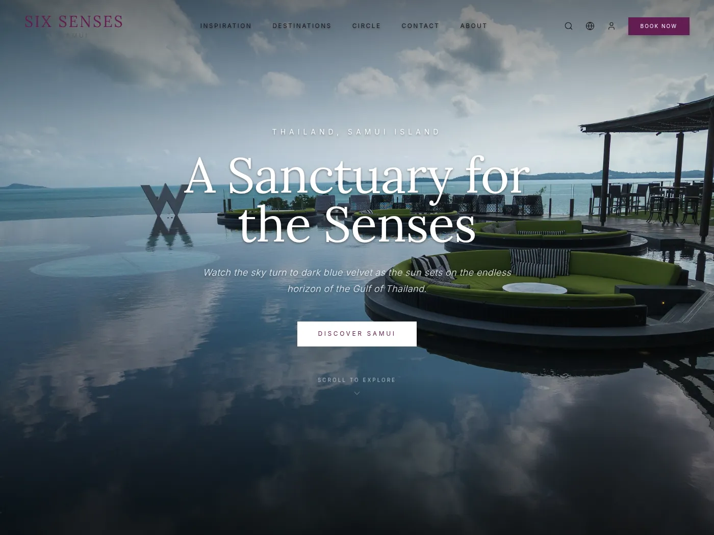 Samui Resort Homepage Clone