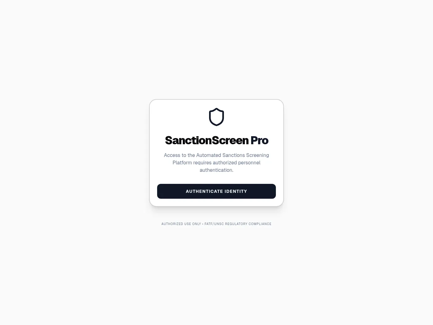 SanctionScreen Pro