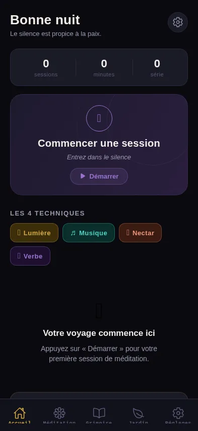 Sanctuaire Meditation App