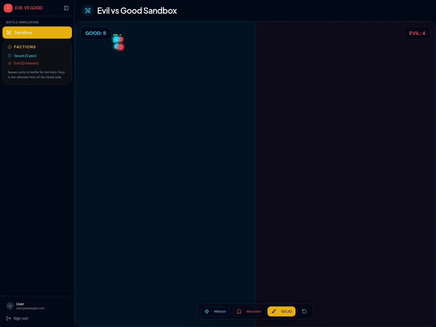 Evil vs Good Sandbox