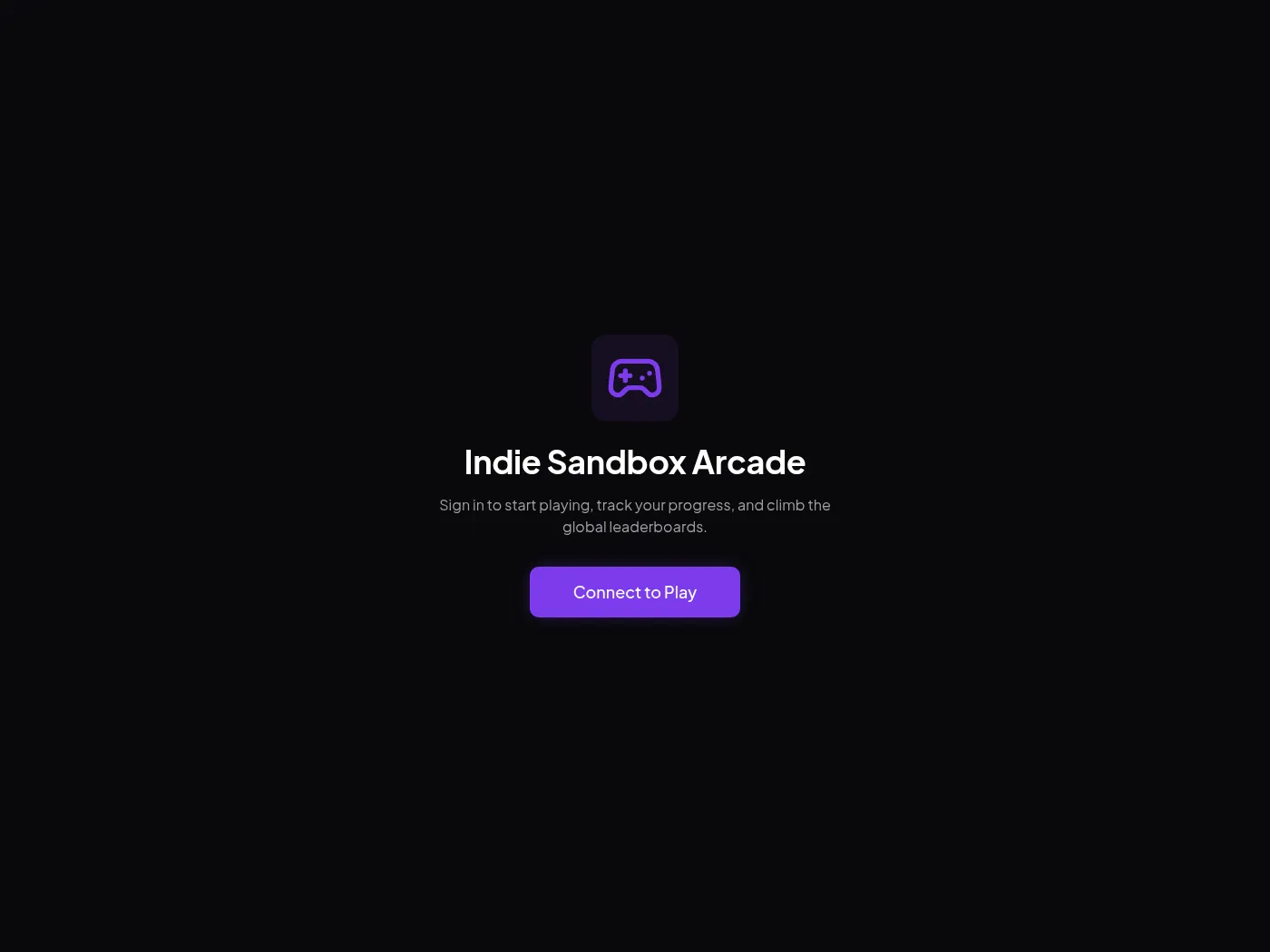 Indie Sandbox Arcade