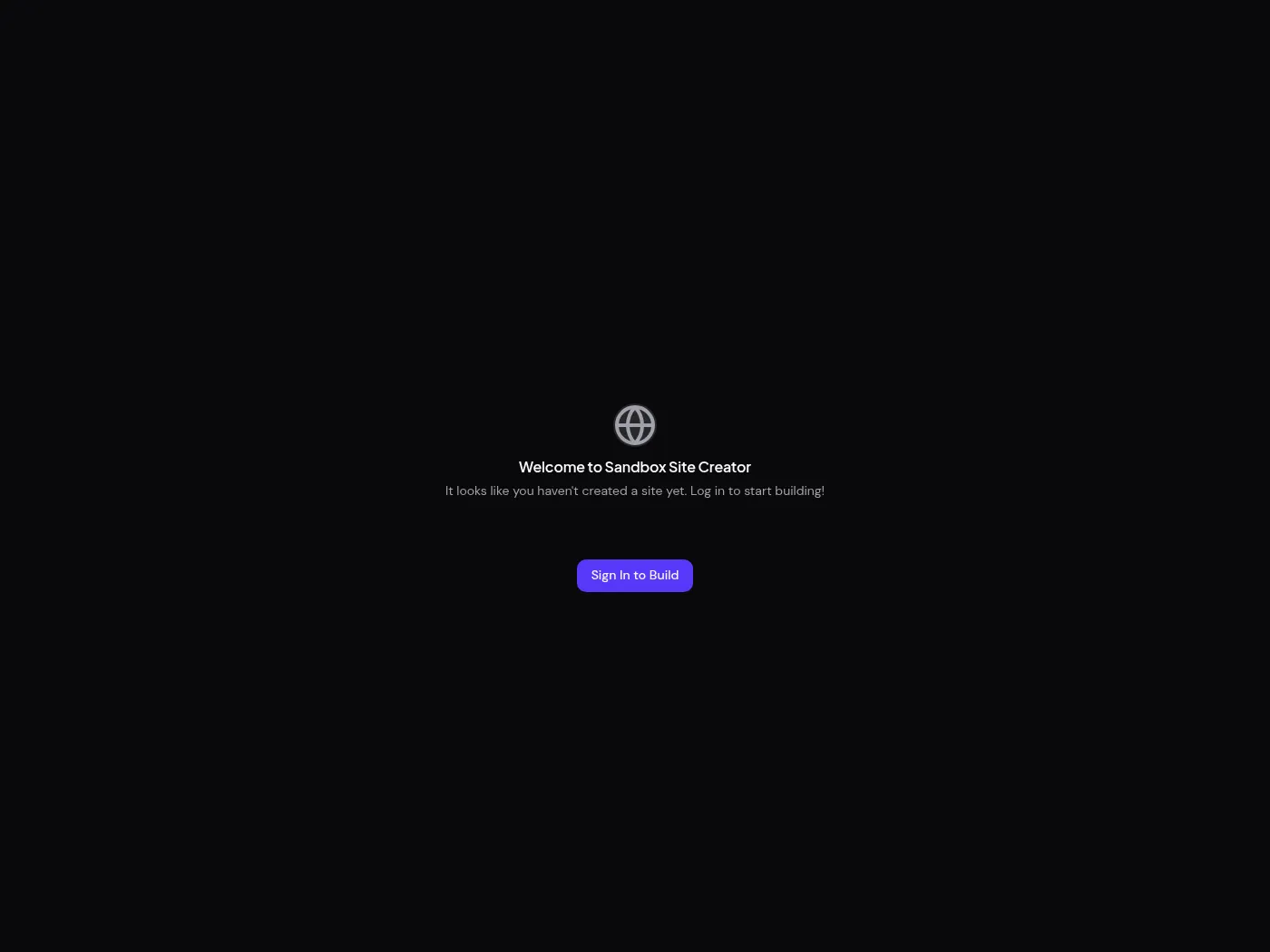 Sandbox Site Creator