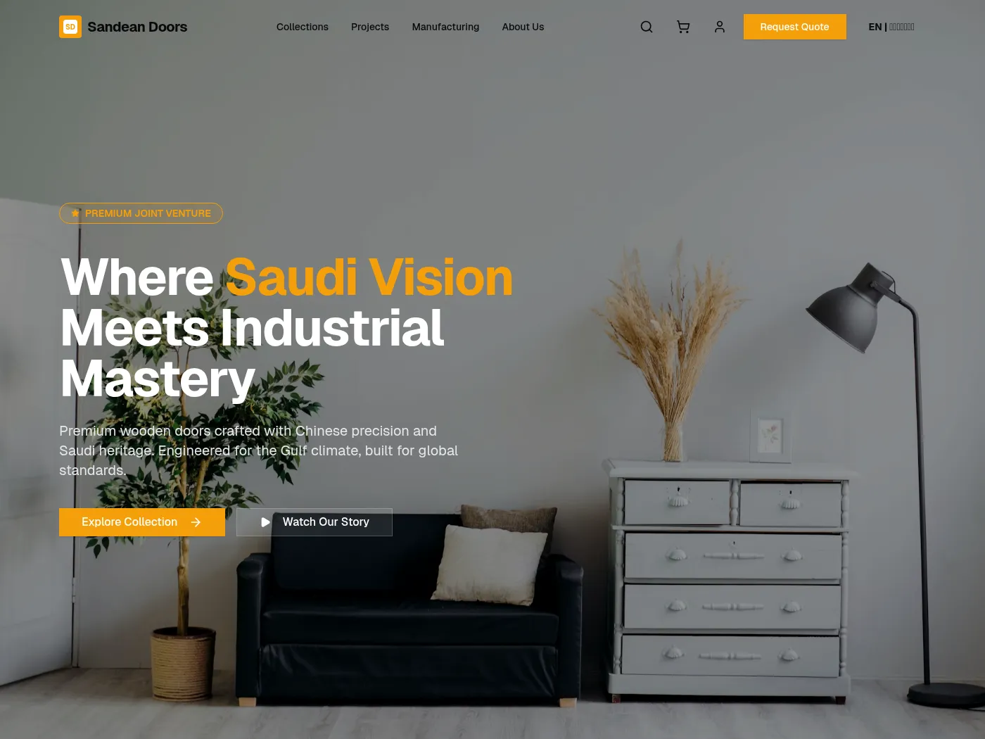 Sandean Doors Website