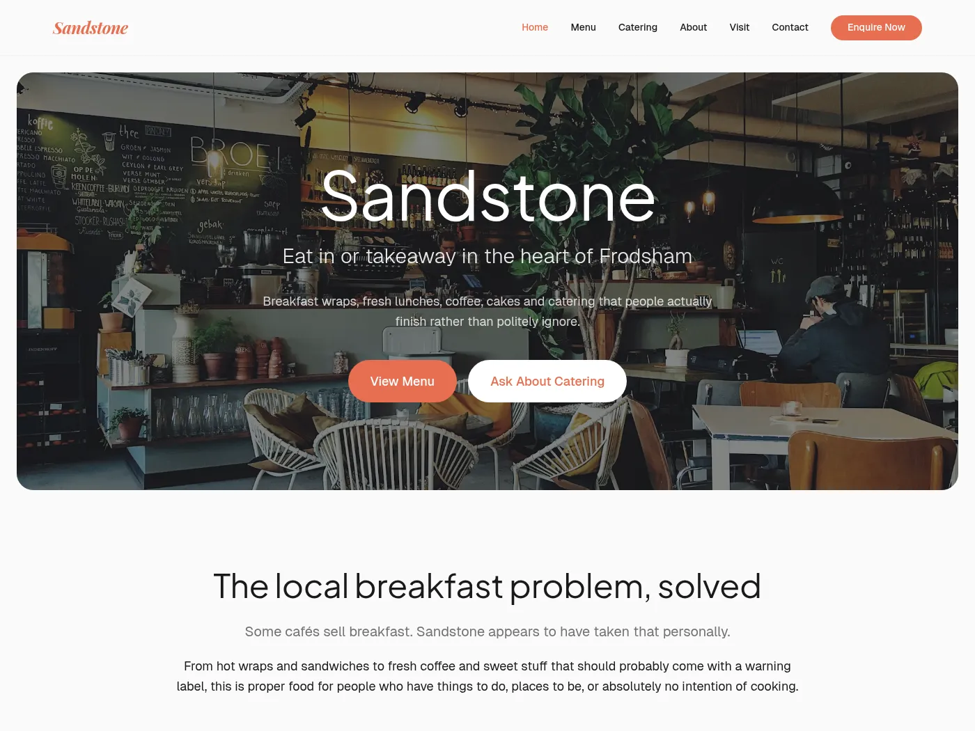Sandstone Café Site
