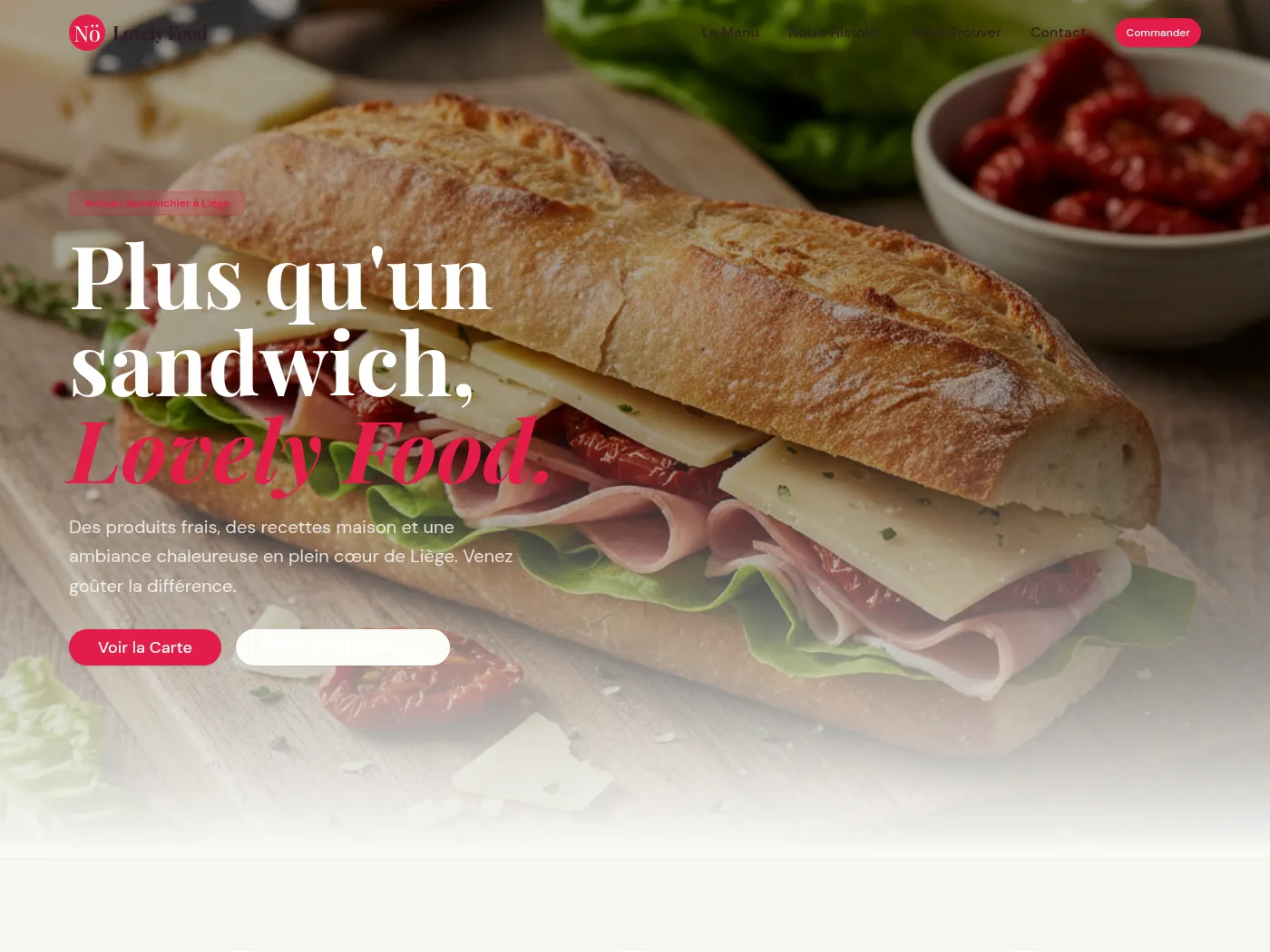 Sandwichery Showcase Site