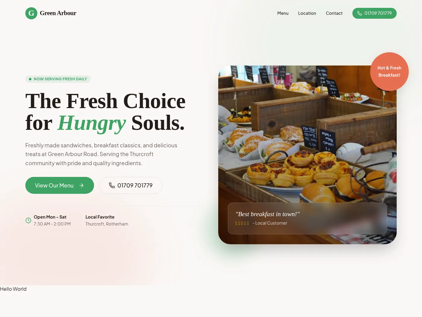 Green Arbour Sandwiches