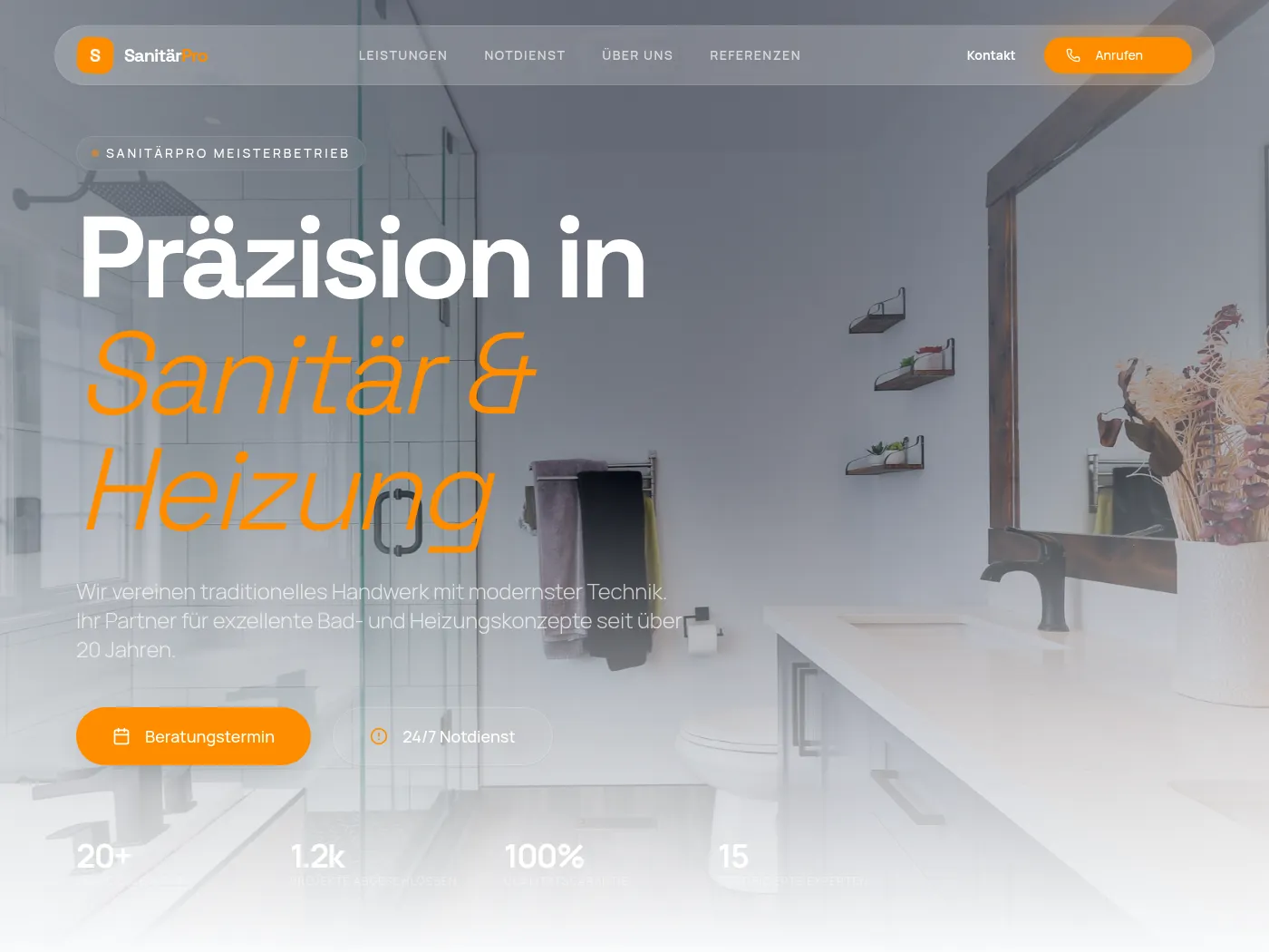 SanitärPro Webpräsenz