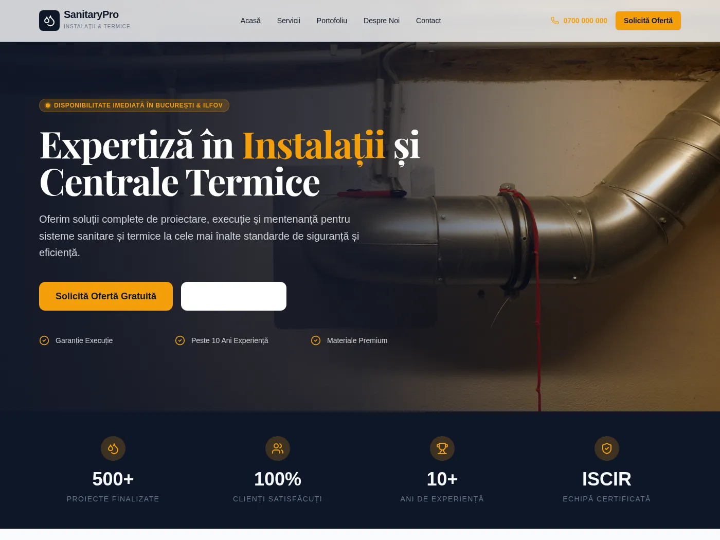 SanitaryPro Business Site