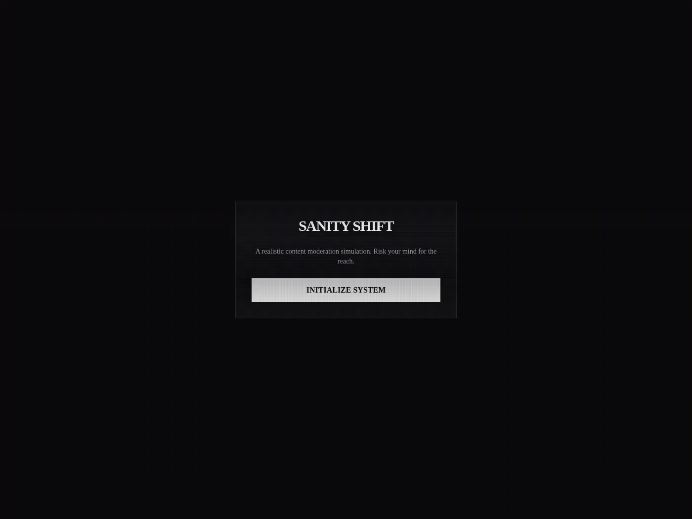 Sanity Shift Roguelike