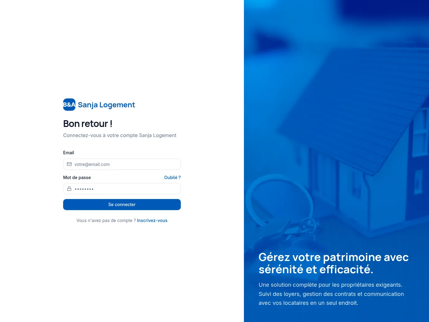 Sanja Logement Dashboard