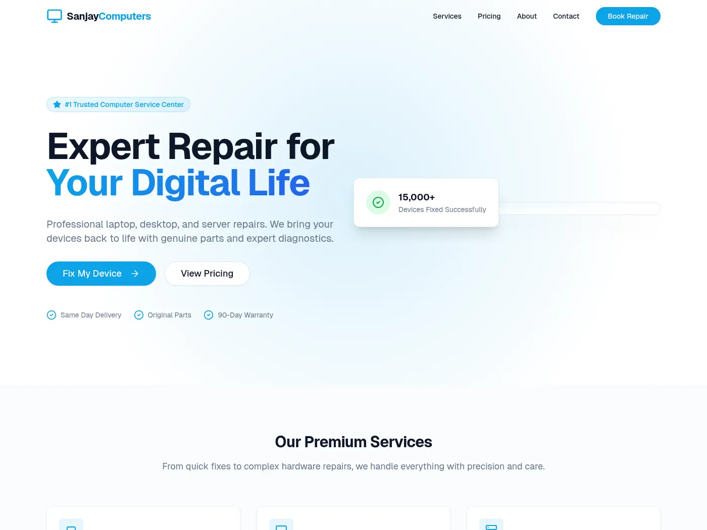 Sanjay Computers Revamp