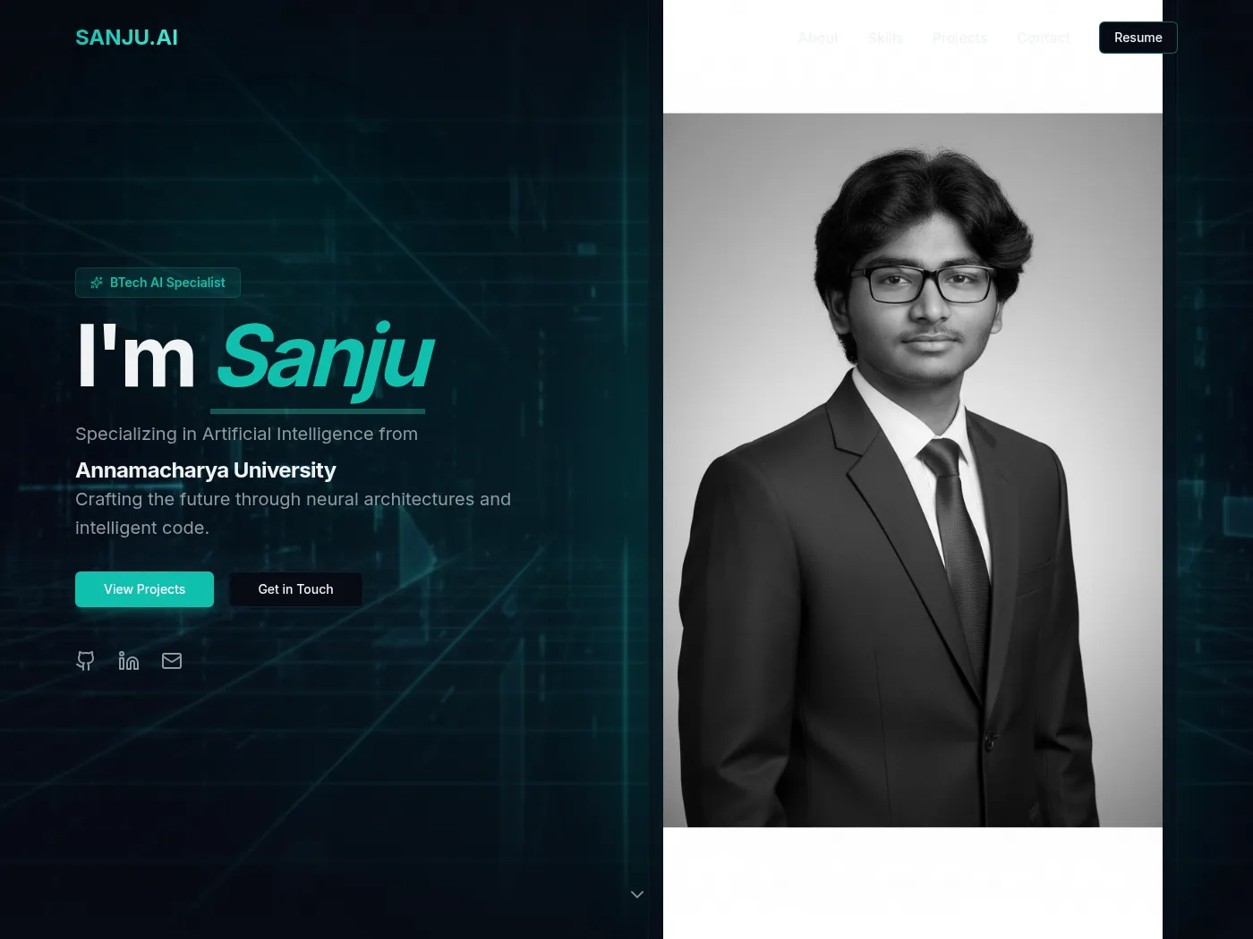 Sanju AI Portfolio