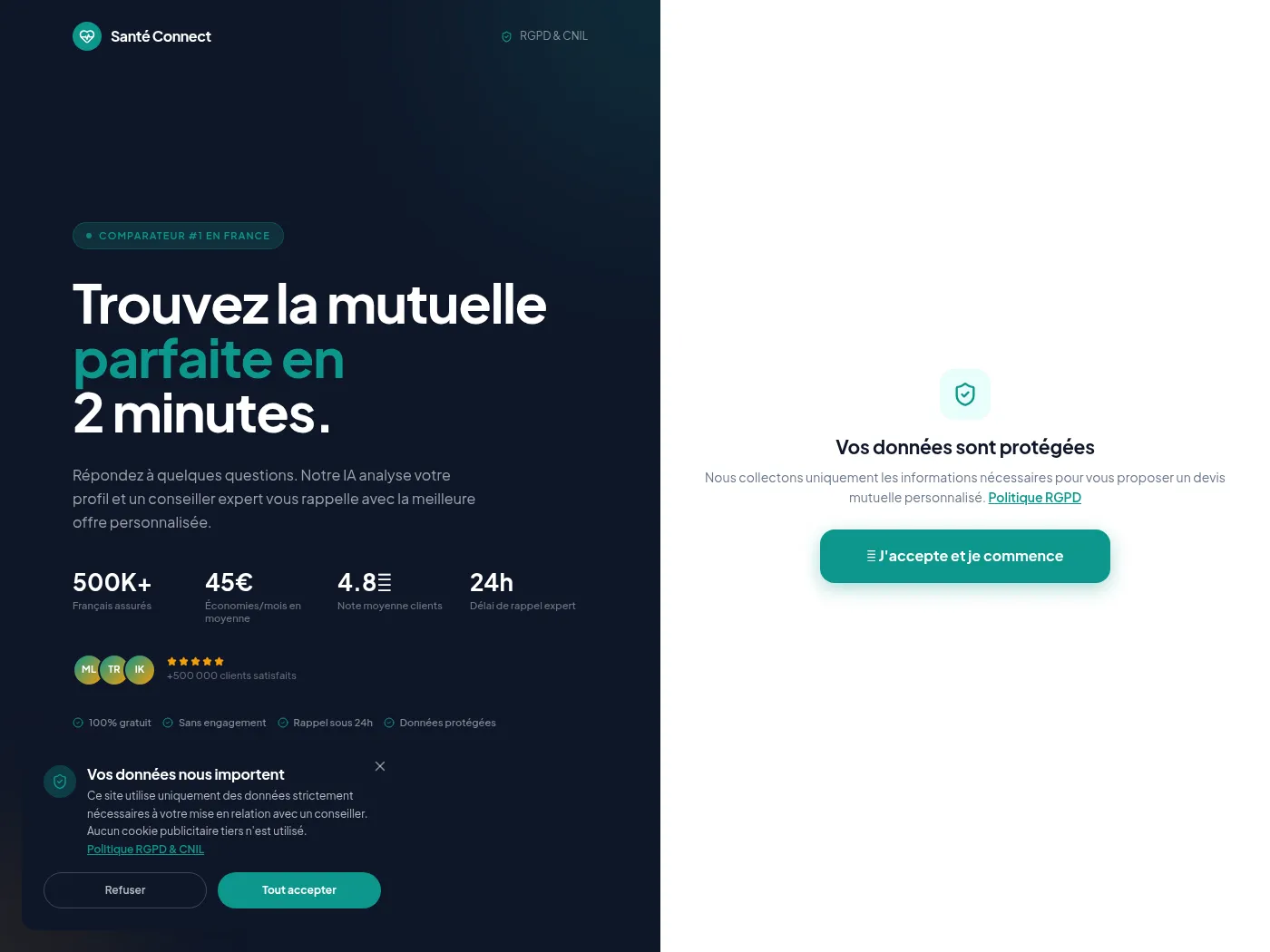LeadGen Chatbot Santé