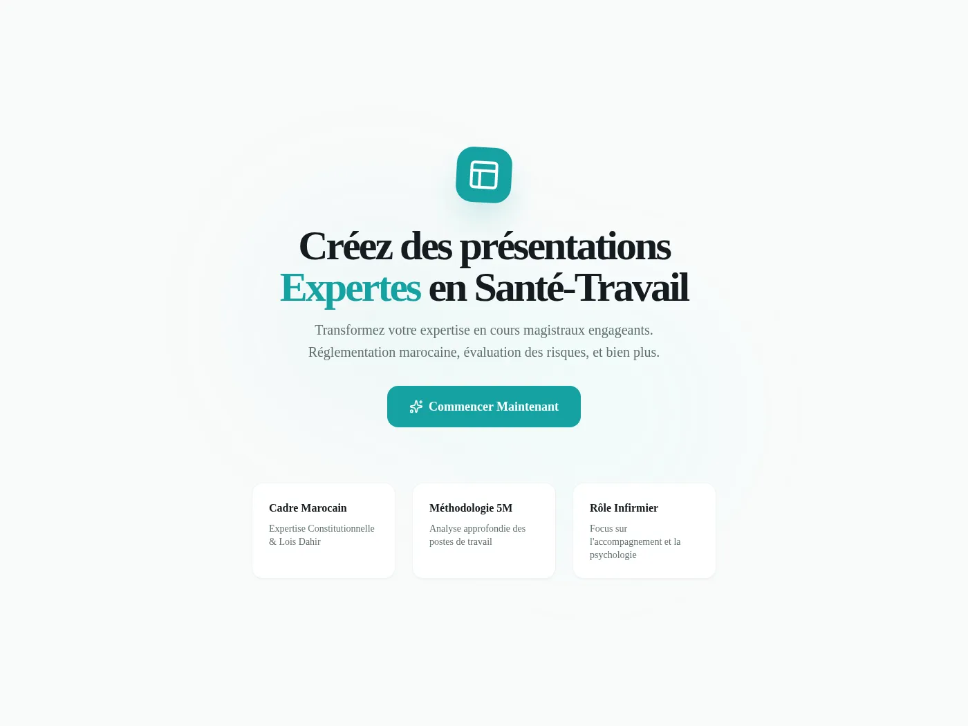 Santé au Travail Slides