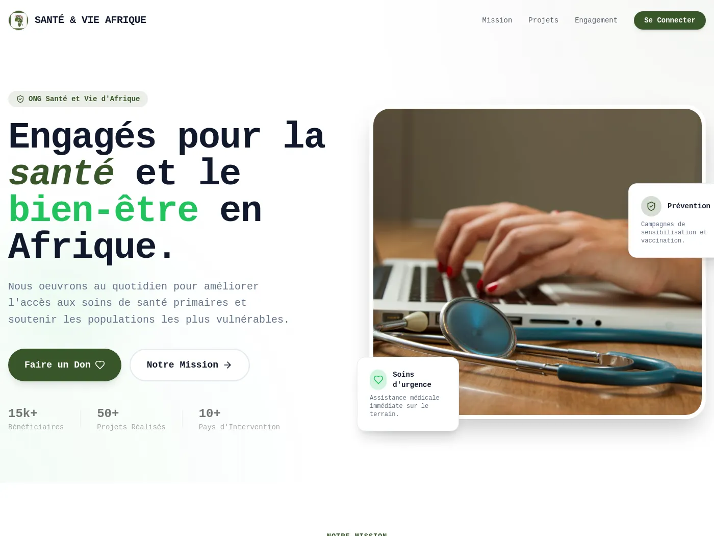 Santé Afrique Site Web