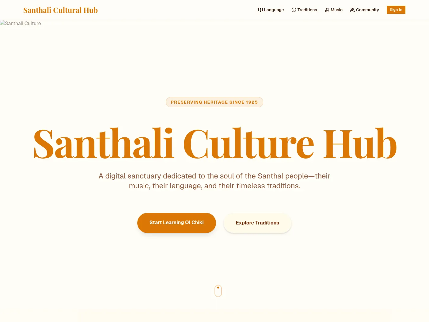 Santhali Culture Hub