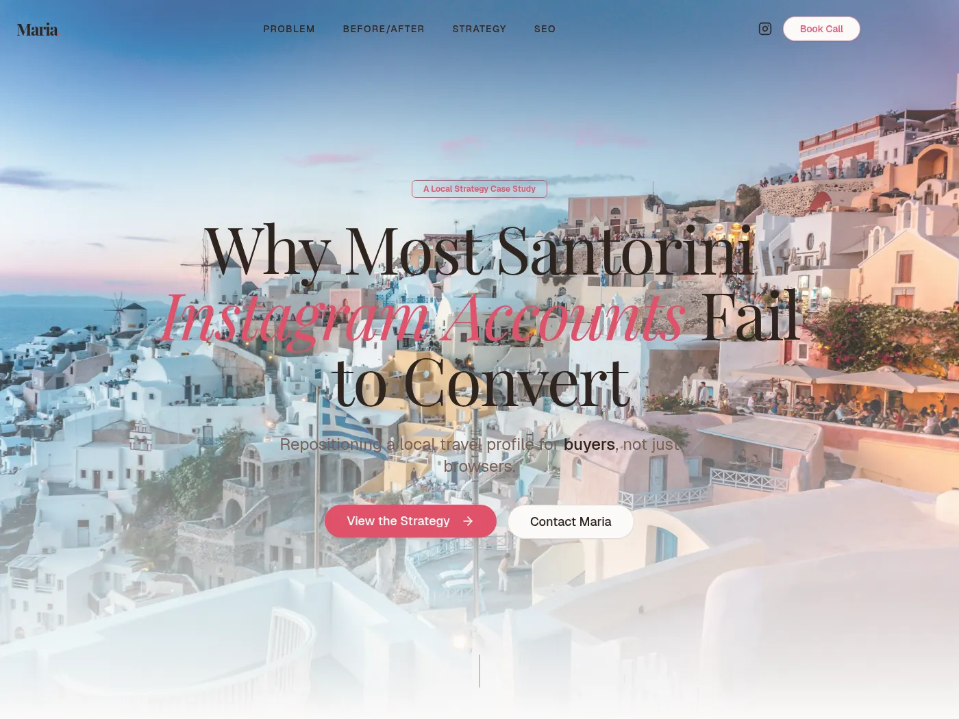 Santorini Social Portfolio