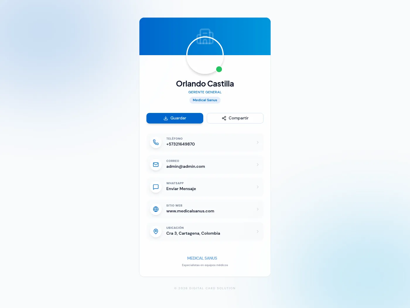 Sanus Digital Card