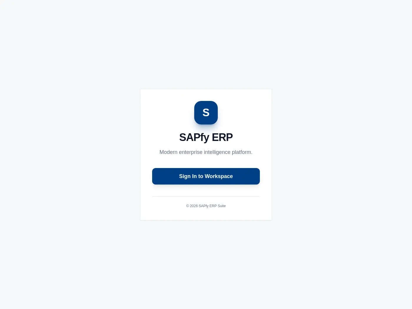 SAPfy ERP Suite