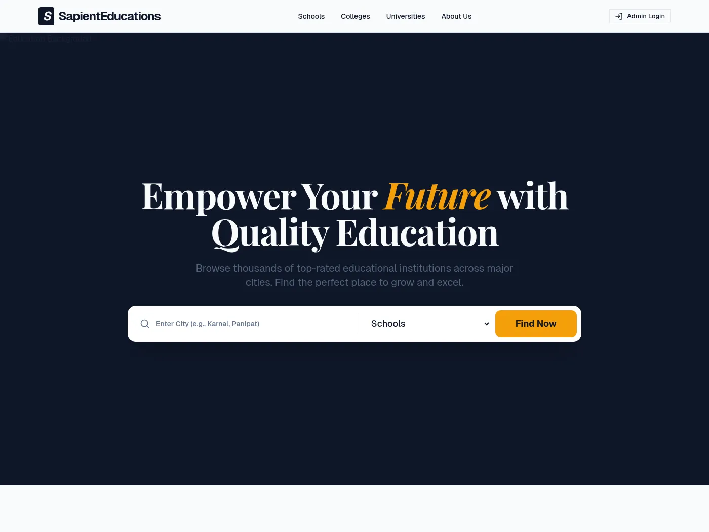 SapientEducations Directory