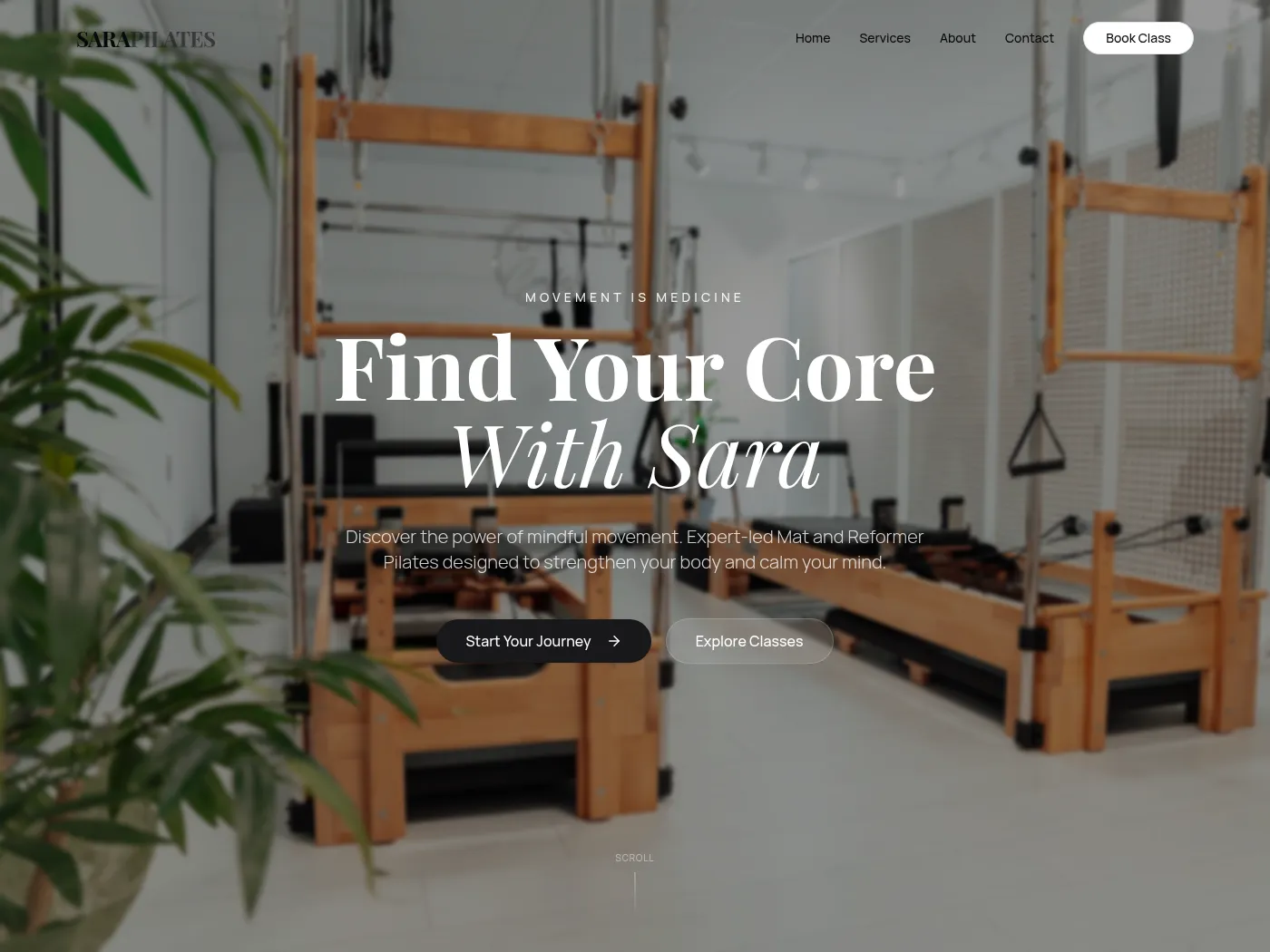 Sara Pilates Website