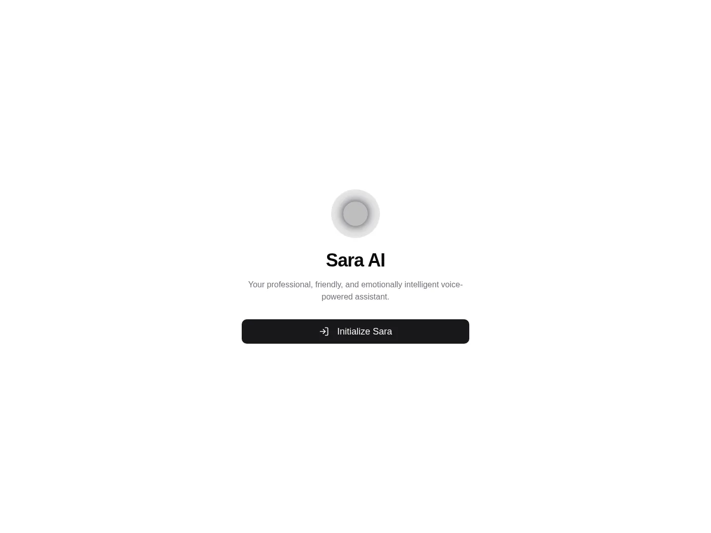 Sara Voice AI Assistant