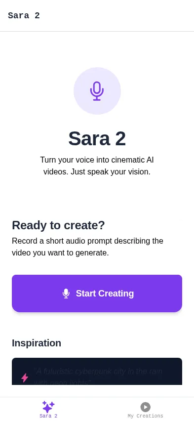 Sara 2 Video Generator