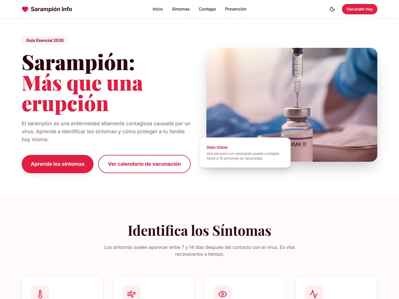 Sarampión Infografía Web