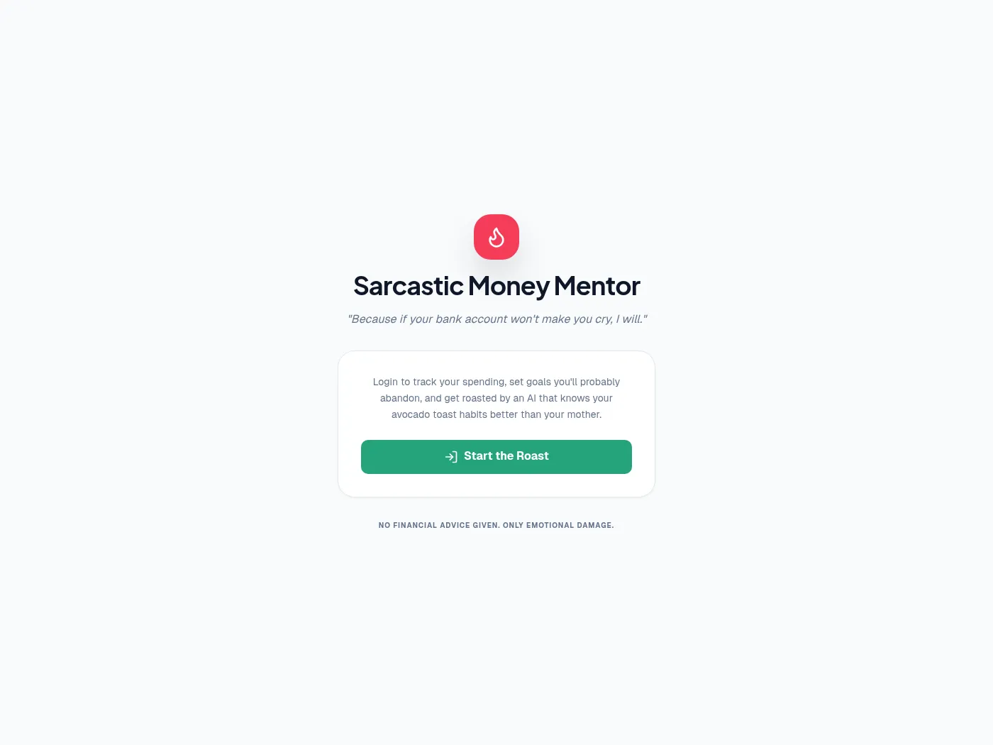 Sarcastic Money Mentor