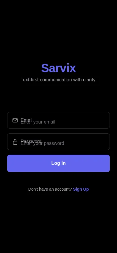 Sarvix Messaging MVP