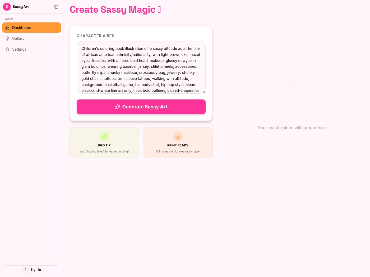 Sassy Attitude Coloring Book